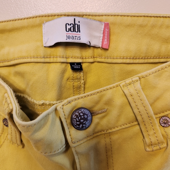 CAbi | Jeans | Cabi Chartreuse Colored Size 2 Skinny Jeans | Poshmark